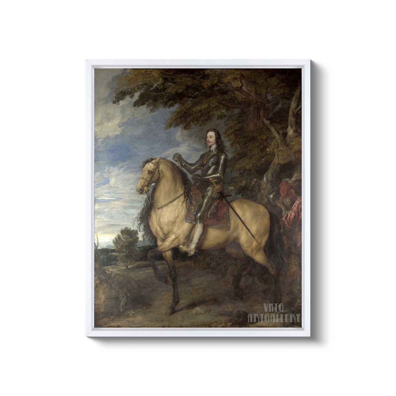 Anthonis Van Dyck : Equestrian Portrait of Charles I 1637 - Etsy