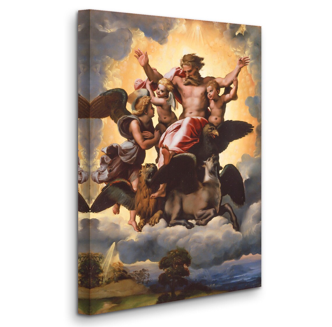 Raphael : Ezekiel's Vision 1767 Canvas Gallery Wrapped | Etsy