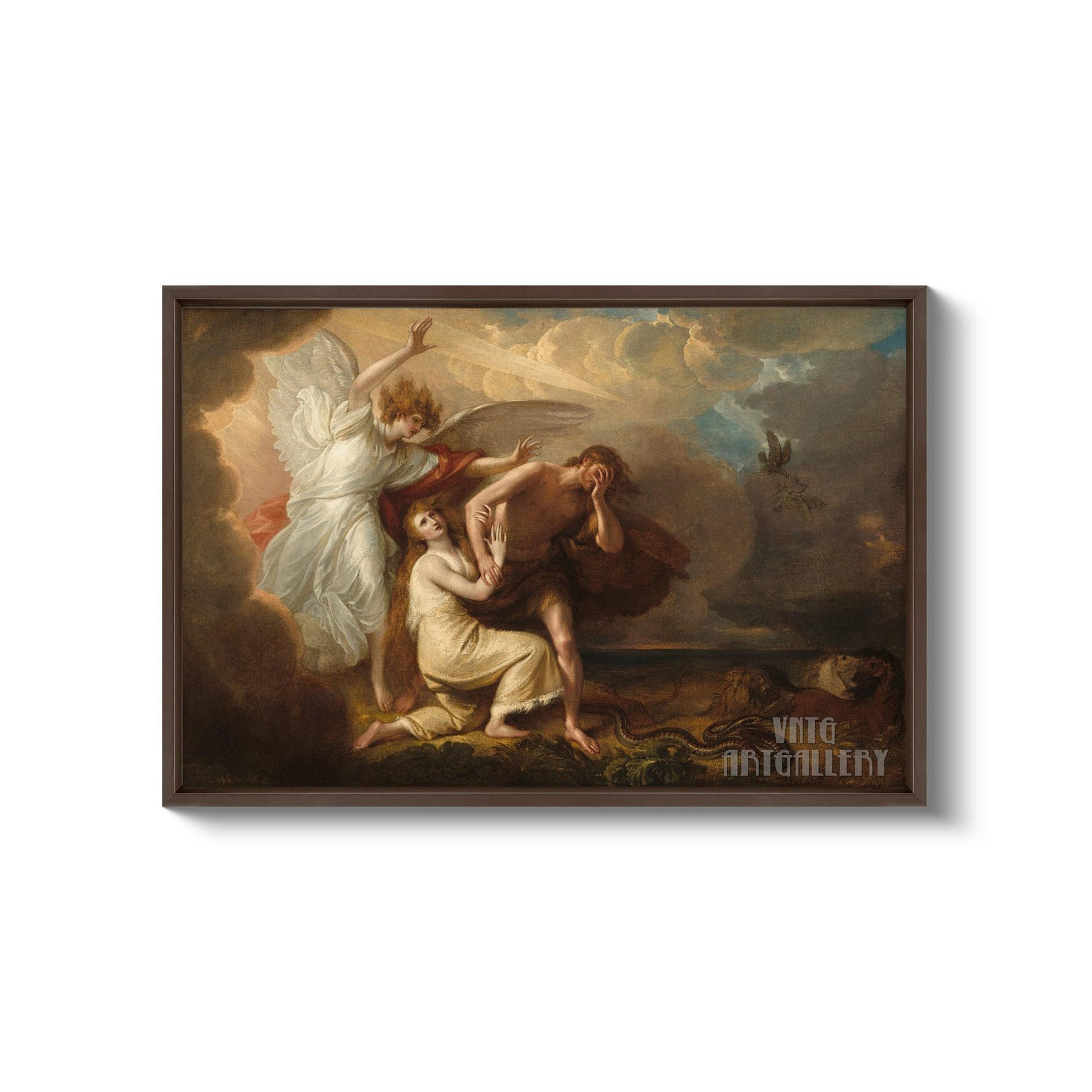Benjamin West : the Expulsion of Adam and Eve From Paradise (1791 ...