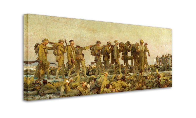John Singer Sargent Gassed 1919 Canvas Gallery Wrapped | Etsy