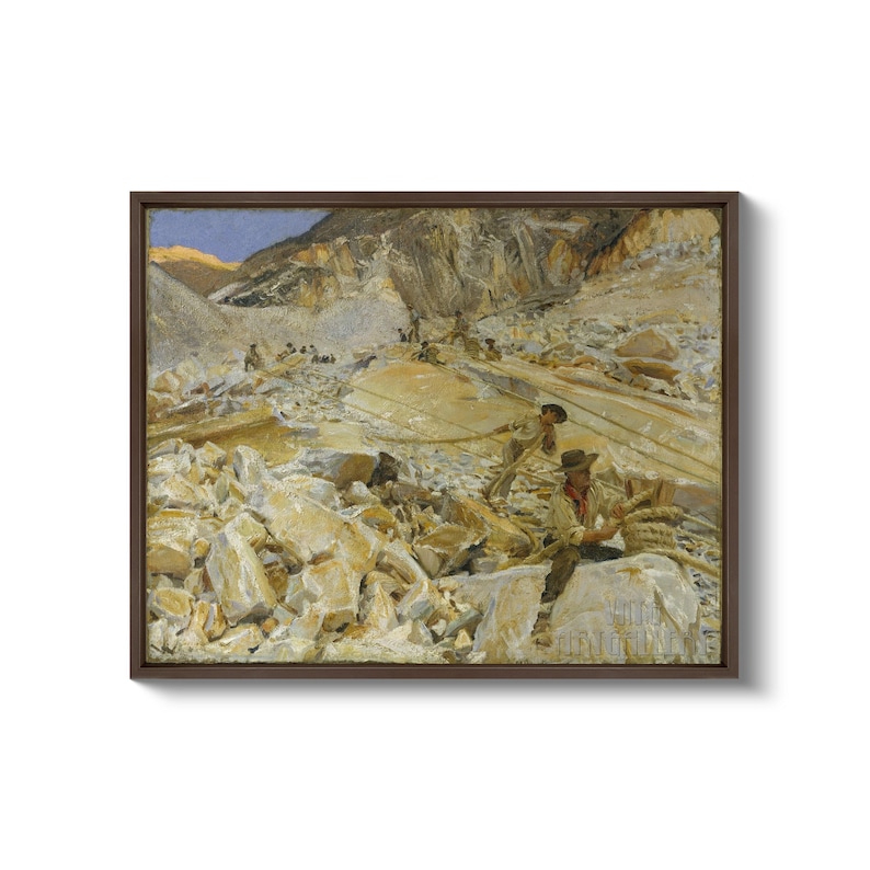 John Singer Sargent : Bringing Down Marble From Quarries to Carrara ...