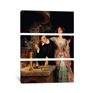 John Collier : the Laboratory (1895) Canvas Gallery Wrapped or Framed ...
