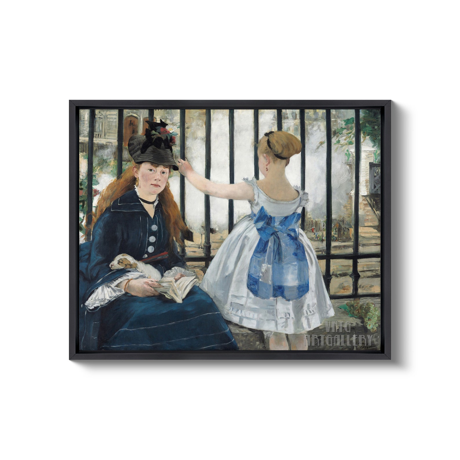 Édouard Manet : the Railway 1873 Canvas Gallery Wrapped - Etsy
