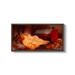 Frederic Leighton : Cymon and Iphigenia (1884) Canvas Gallery Wrapped ...
