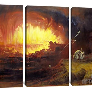 John Martin : the Destruction of Sodom and Gomorrah (1852) Canvas ...