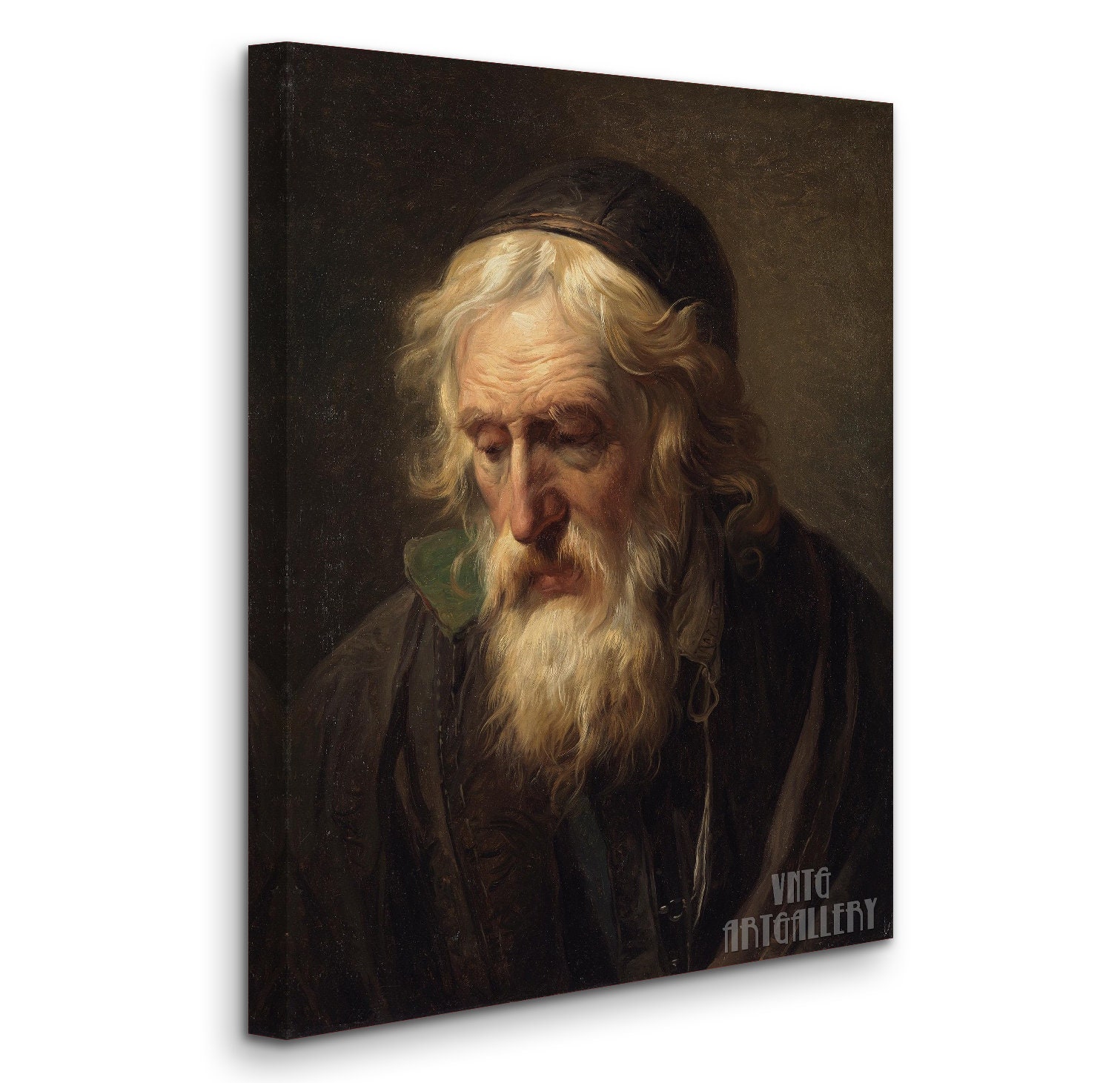 François-andré Vincent : Greek Priest 1758 Canvas Gallery - Etsy