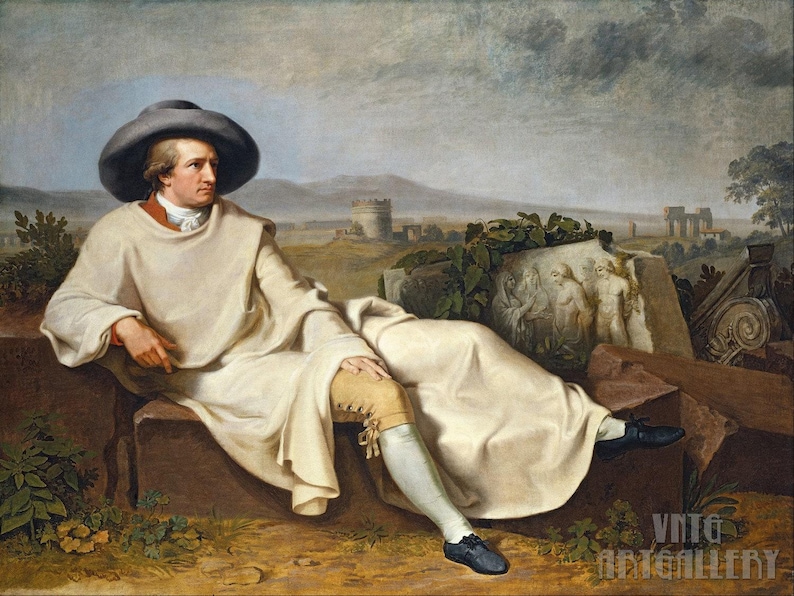 Johann Heinrich Wilhelm Tischbein : Goethe in the Roman Campagna (1787 ...