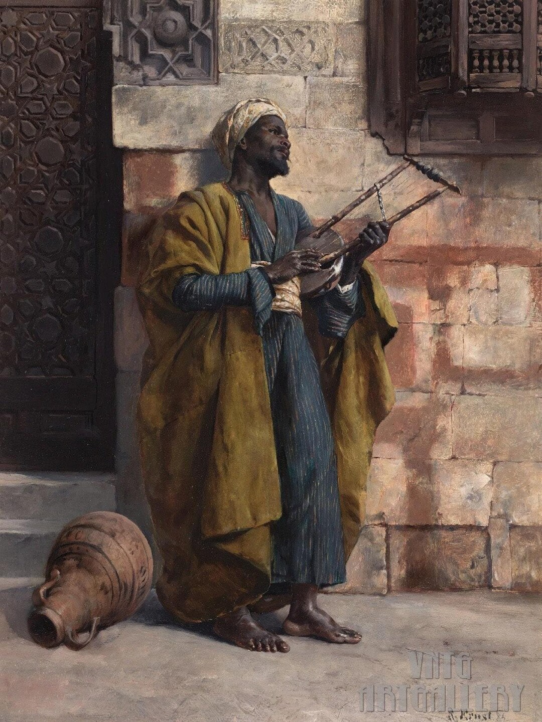 Rudolf Ernst : the Musician (1884) Canvas Gallery Wrapped or Framed ...