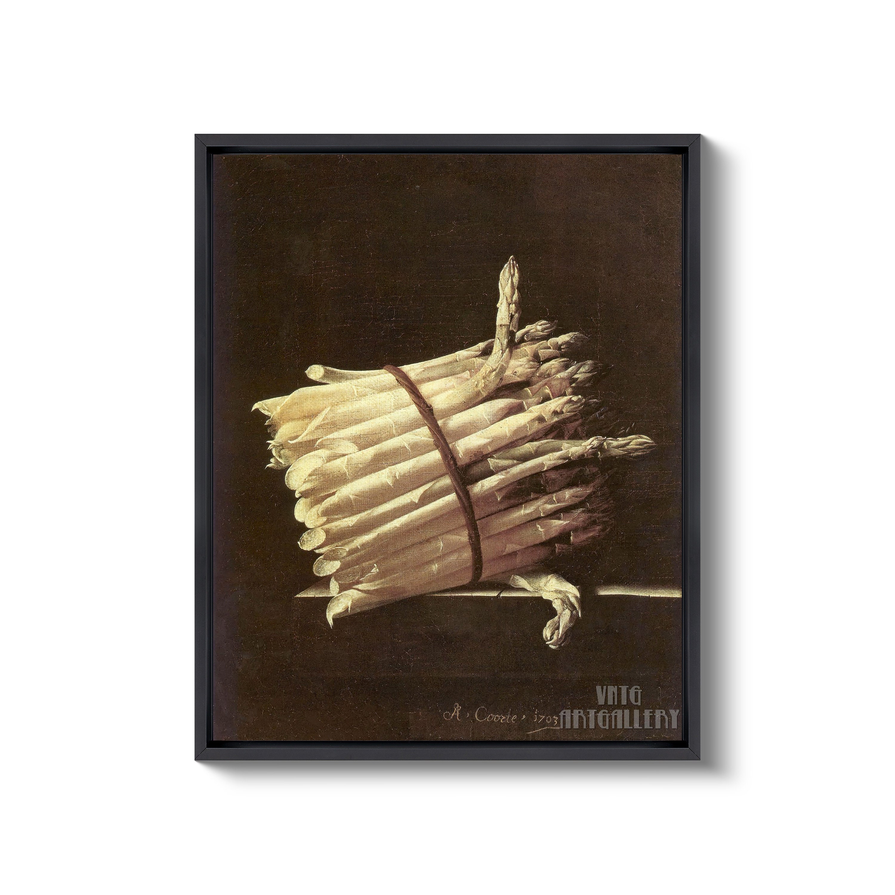 Adriaen Coorte : Still Life With Asparagus 1697 Canvas - Etsy