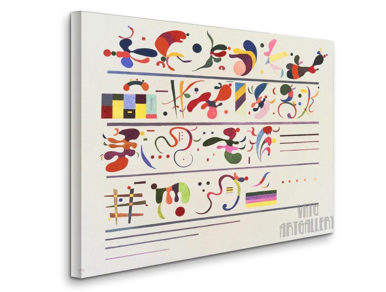 Wassily Kandinsky : Succession (1935) Canvas Gallery Wrapped or Framed ...