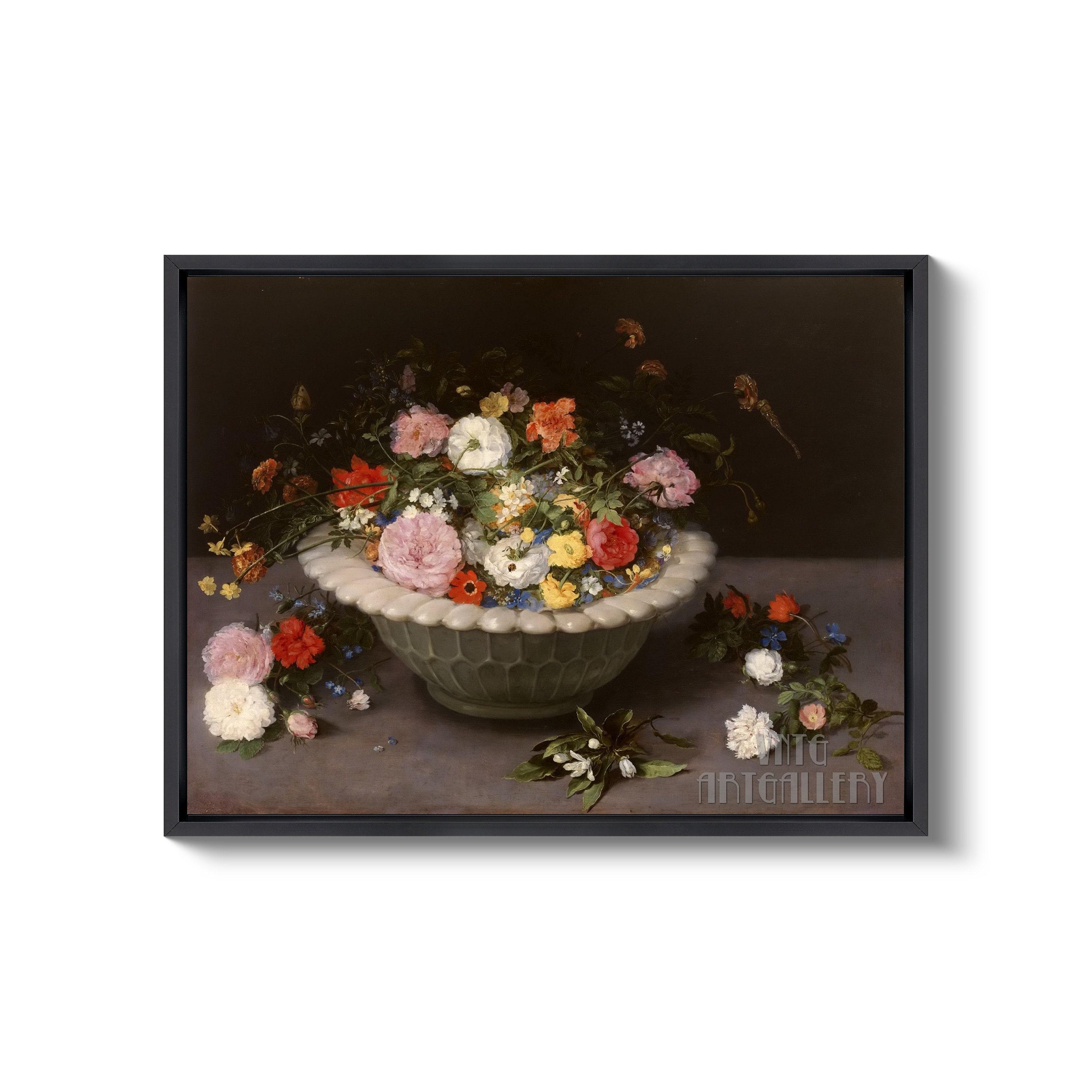 Jan Brueghel the Elder : Vase of Flowers (1615) Canvas Gallery Wrapped ...