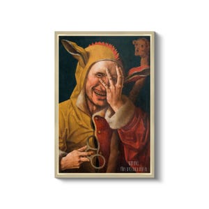Jacob Cornelisz Van Oostsanen : Laughing Fool (c1500) Canvas Gallery ...