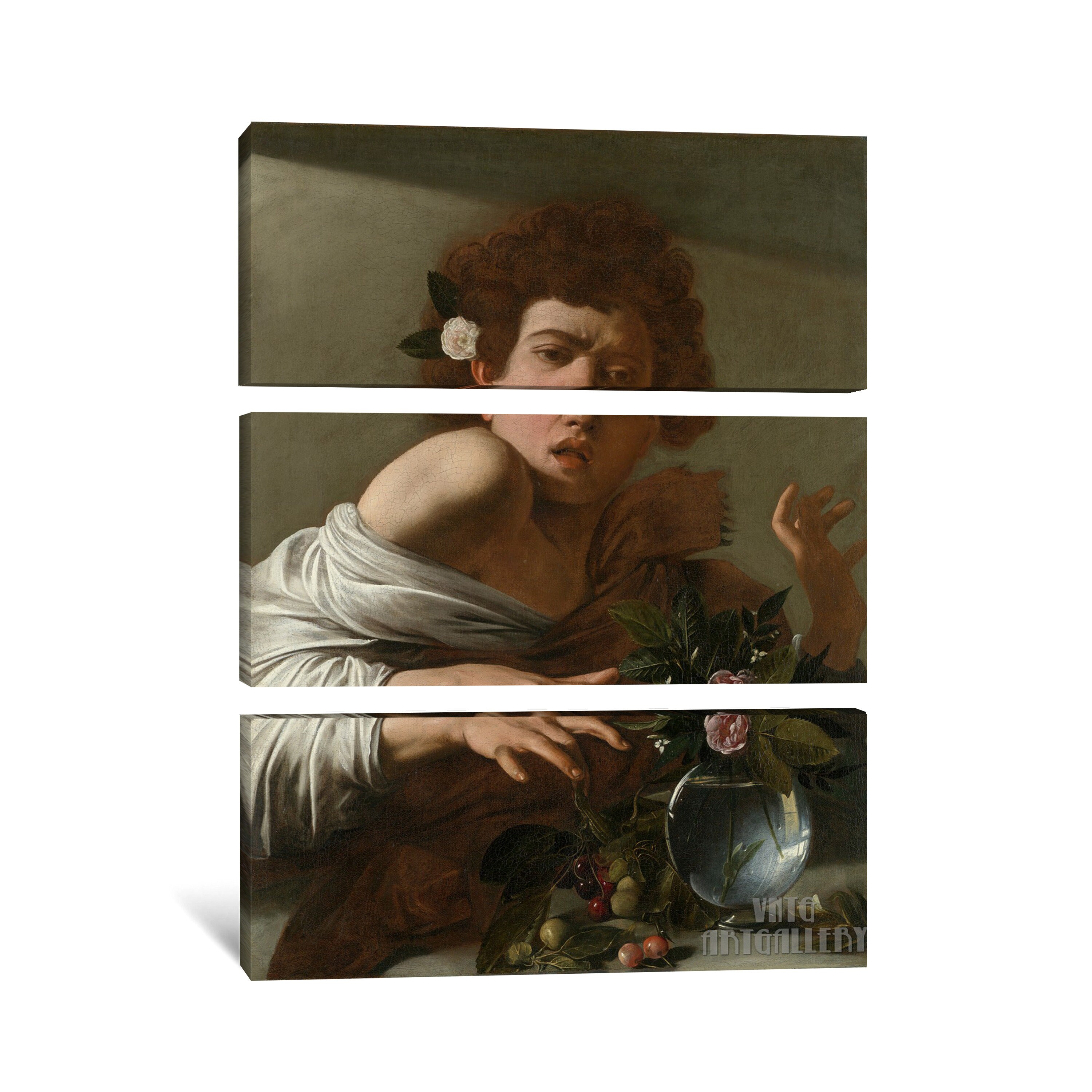 Caravaggio : Boy Bitten by a Lizard 1594 Canvas Gallery - Etsy