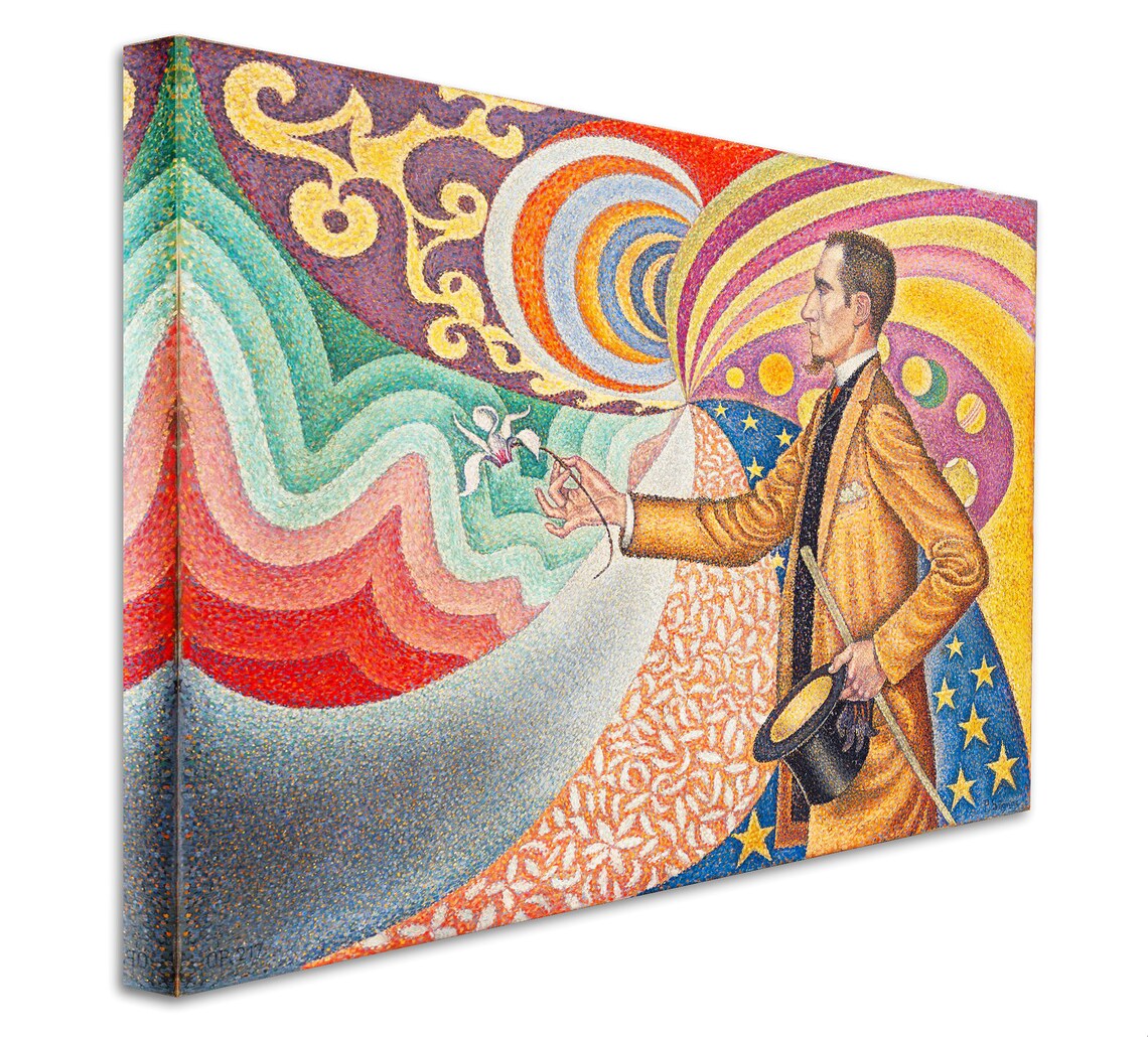 Paul Signac : Portrait De Félix Fénéon 1890 Canvas Gallery | Etsy