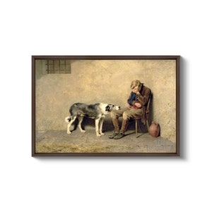 Briton Riviere : Fidelity 1869 Canvas Gallery Wrapped or Framed Giclee ...