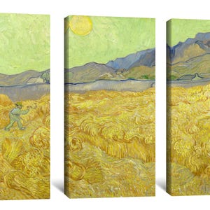 Vincent Van Gogh : Wheatfield With a Reaper (1889) Canvas Gallery ...