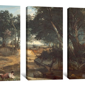 Jean-baptiste-camille Corot : Forest of Fontainebleau (1834) Canvas ...