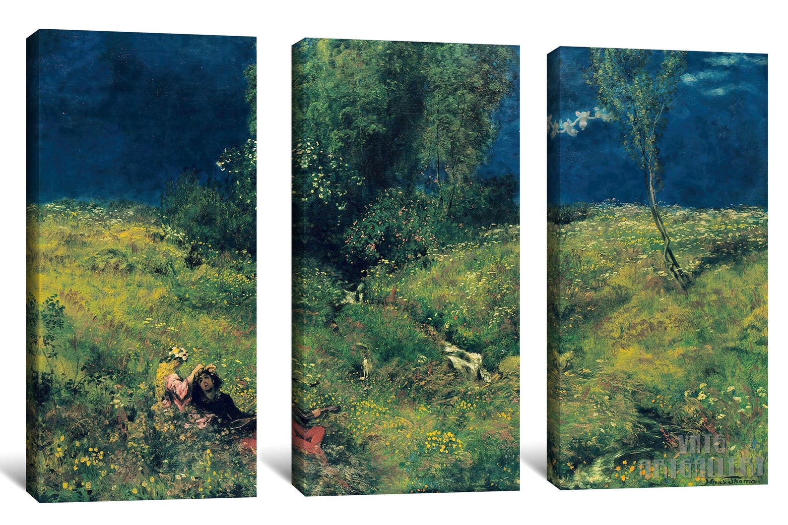 Hans Thoma : Summer (1873) Canvas Gallery Wrapped or Framed Giclee Wall ...