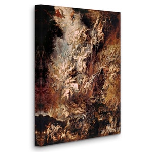 Peter Paul Rubens : Fall of the Damned 1620 Canvas Gallery Wrapped or ...