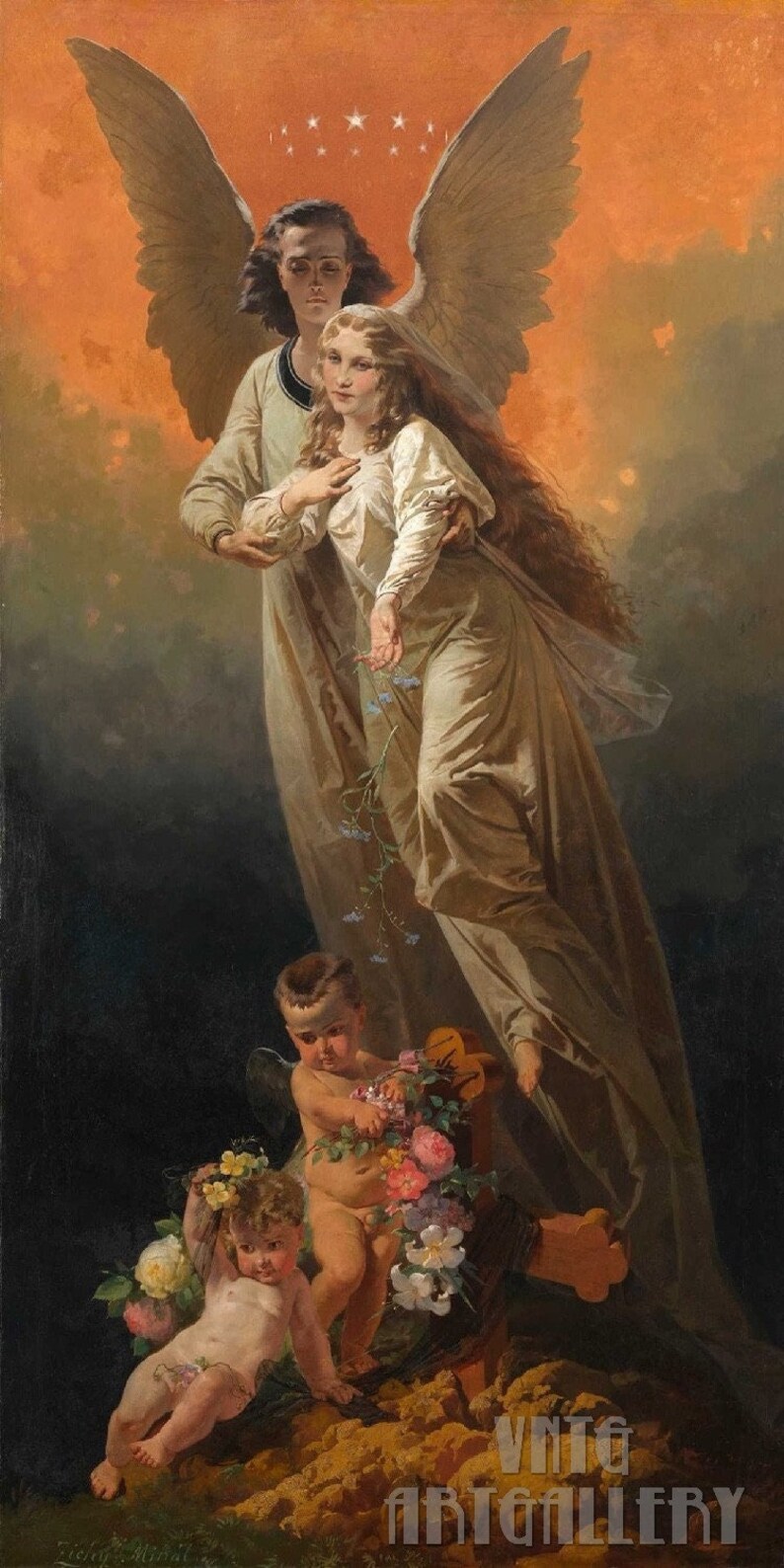 Mihály Von Zichy : Allegorical Composition 1863 Canvas - Etsy
