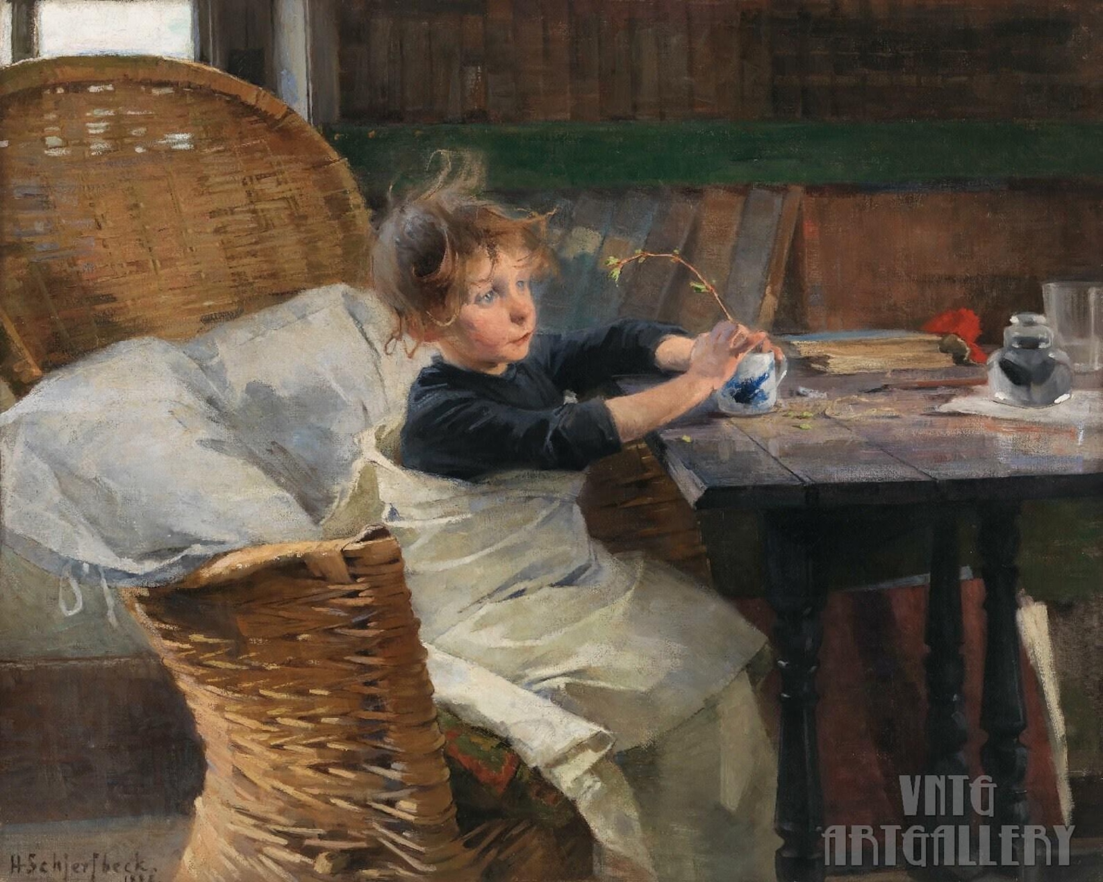 Helene Schjerfbeck : the Convalescent (1888) Canvas Gallery Wrapped or ...