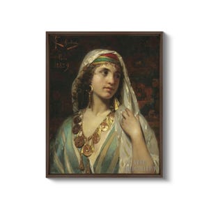 Claude Ferdinand Gaillard : French Odalisque (1859) Canvas Gallery ...