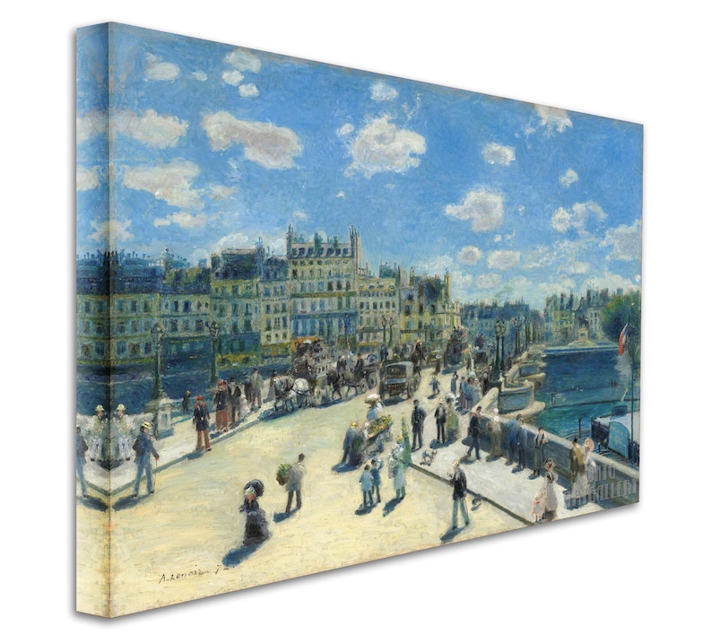 Auguste Renoir : Pont Neuf Paris (1872) Canvas Gallery Wrapped or ...