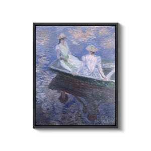 Claude Monet : on the Boat (1887) Canvas Gallery Wrapped or Framed ...