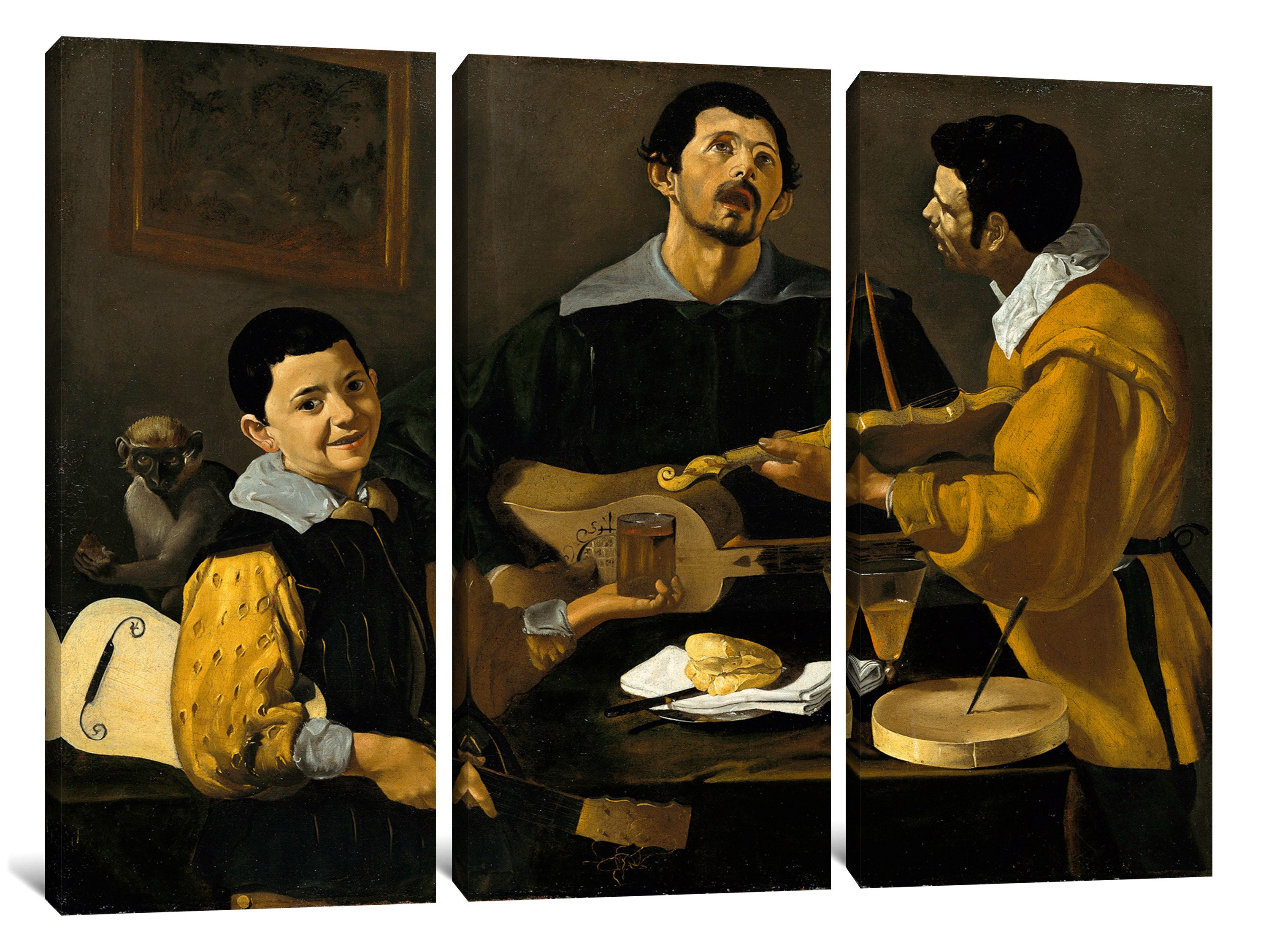Diego Velázquez : The Three Musicians 1618 Canvas Gallery | Etsy
