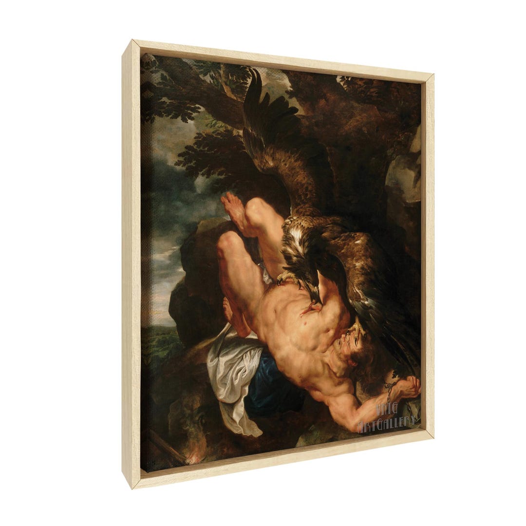 Peter Paul Rubens : Prometheus Bound 1611-12 Gallery Wrapped or Framed Giclee Wall Art Print ...