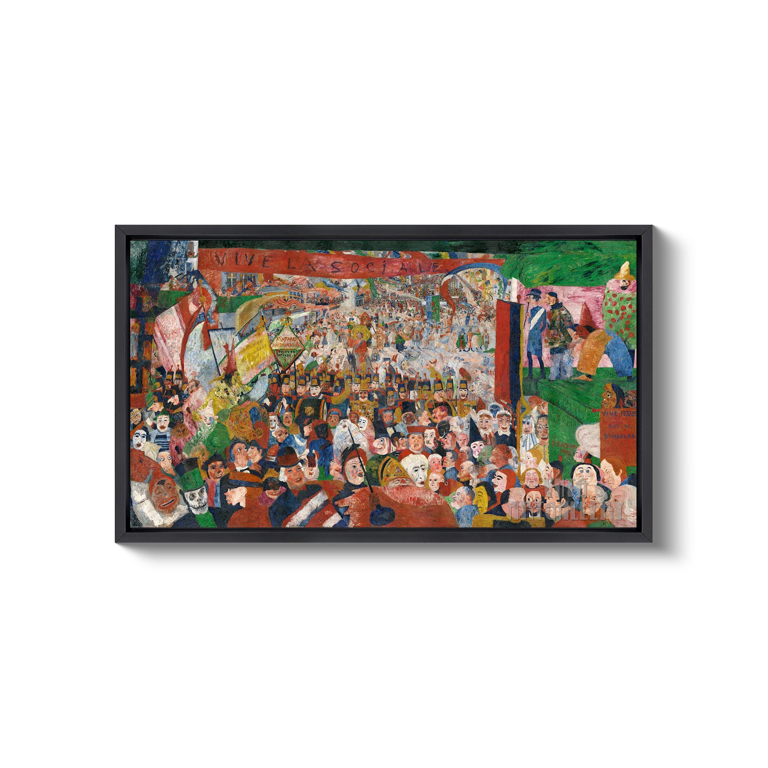 James Ensor : Christ's Entry Into Brussels in 1889 (1888) Canvas ...
