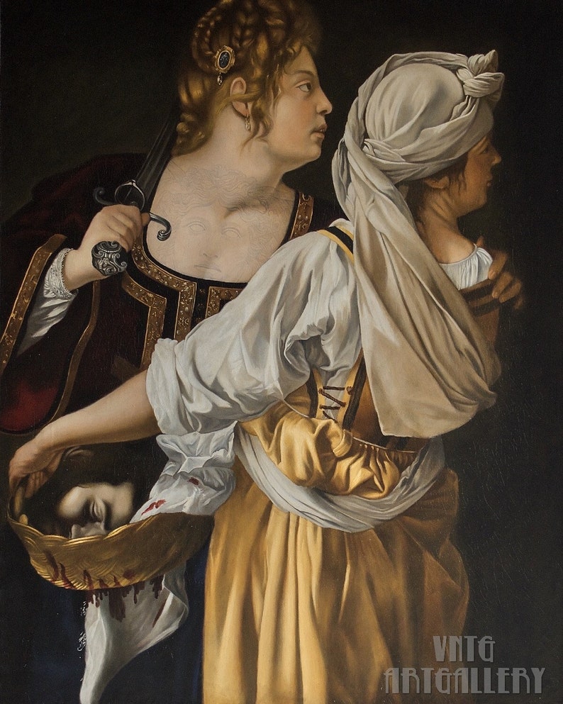 Artemisia Gentileschi : Judith With Her Maidservant 1615 - Etsy