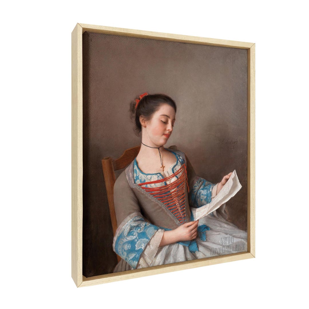 Jean-etienne Liotard : Artists Niece, Marianne Lavergne, Known as La ...