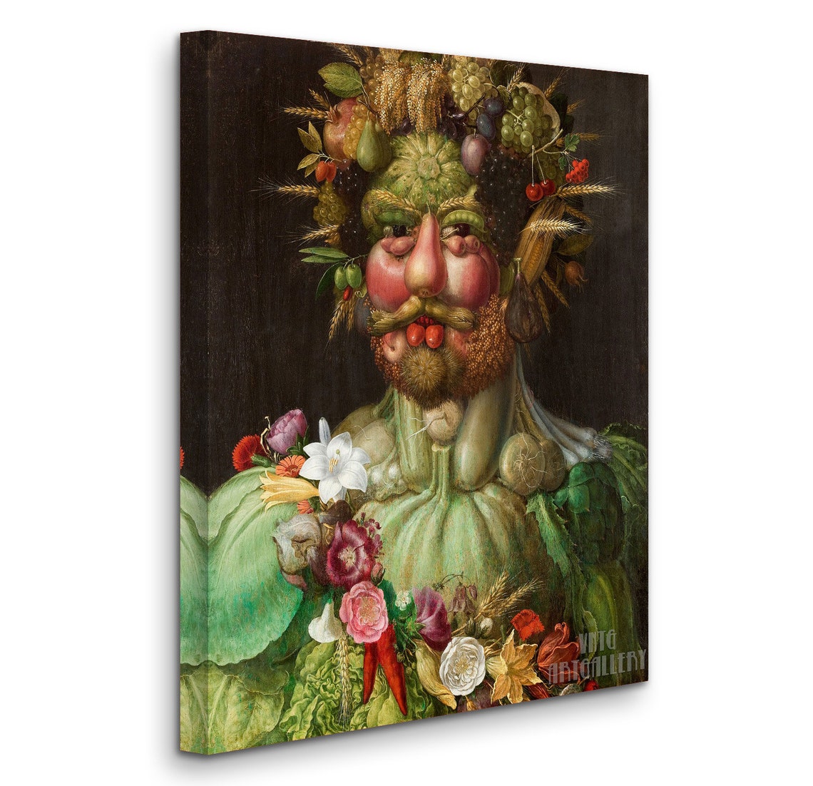 Giuseppe Arcimboldo : Vertumnus 1590 Canvas Gallery Wrapped - Etsy