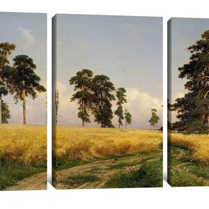 Ivan Shishkin : Rye (1878) Canvas Gallery Wrapped or Framed Giclee Wall ...