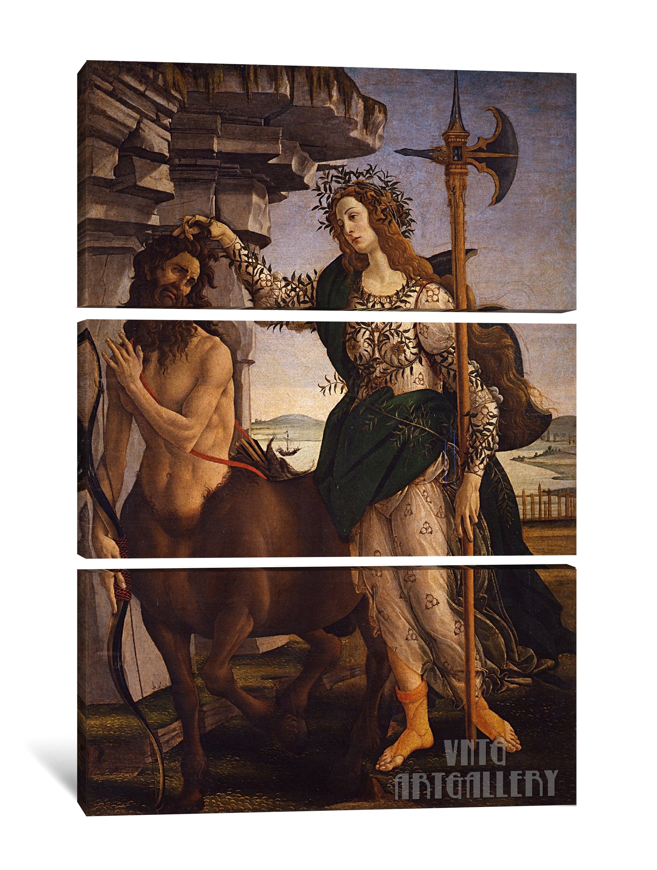 Sandro Botticelli : Pallas and the Centaur 1482 Canvas - Etsy