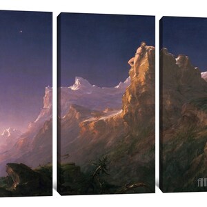 Thomas Cole : Prometheus Bound (1847) Canvas Gallery Wrapped or Framed ...