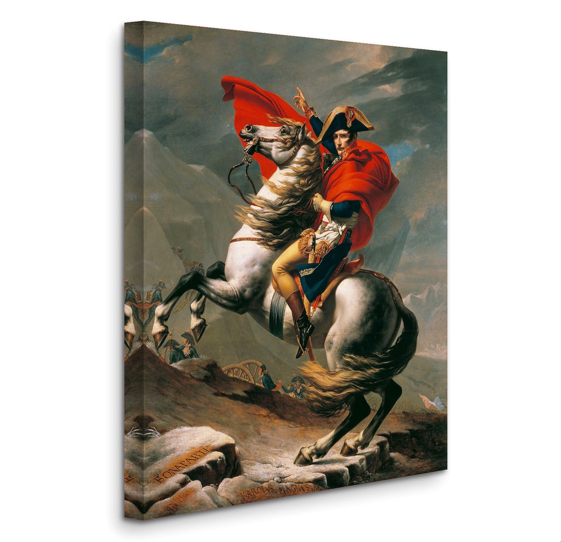 Jacques-Louis David: Napoleon Crossing the Alps 1801 Canvas | Etsy