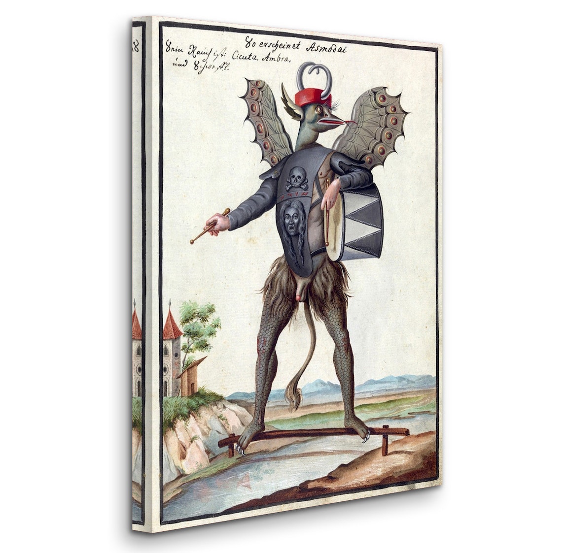 Occult Art : Asmodeus compendium Rarissimum 1937 Canvas - Etsy