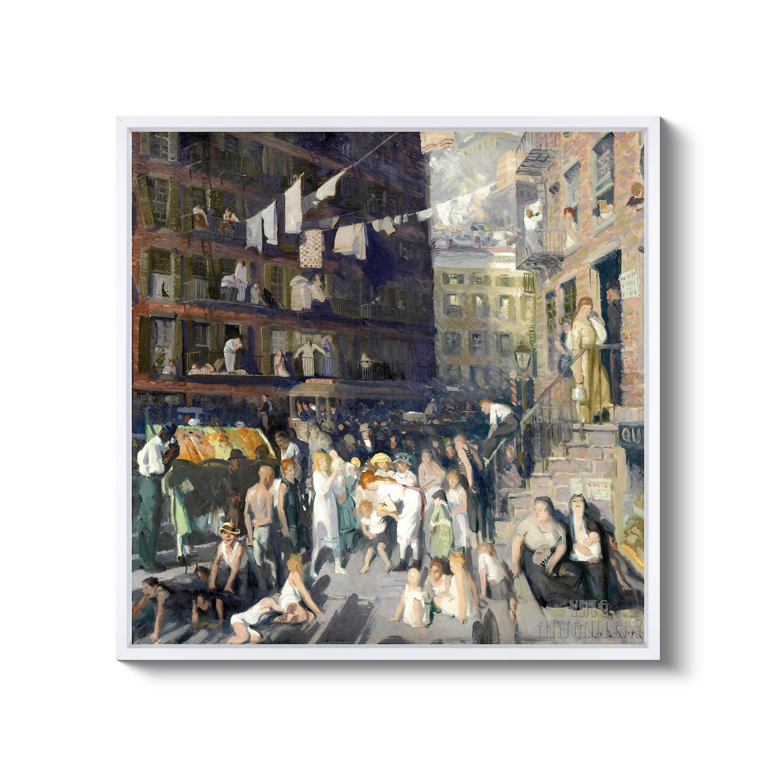 George Bellows' Cliff Dwellers 1913 Canvas Gallery - Etsy