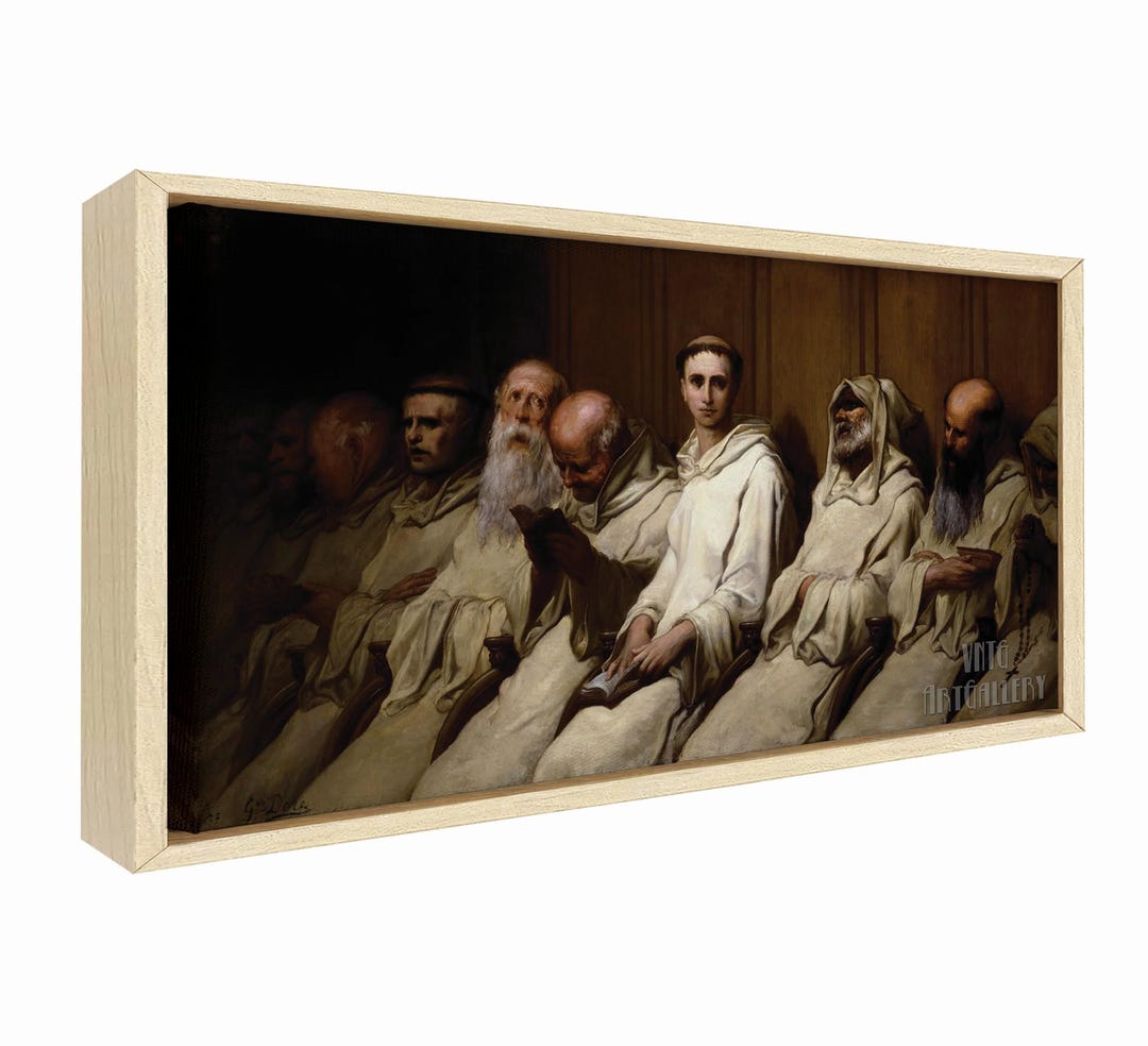 Gustave Doré : the Neophyte, First Experience of the Monastery 1866 ...