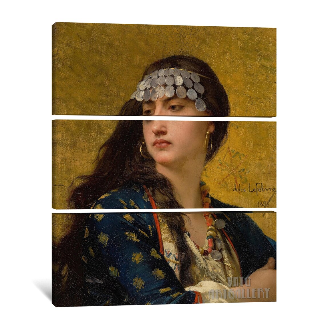 Jules Joseph Lefebvre : Fatima (1883) Canvas Gallery Wrapped or Framed ...