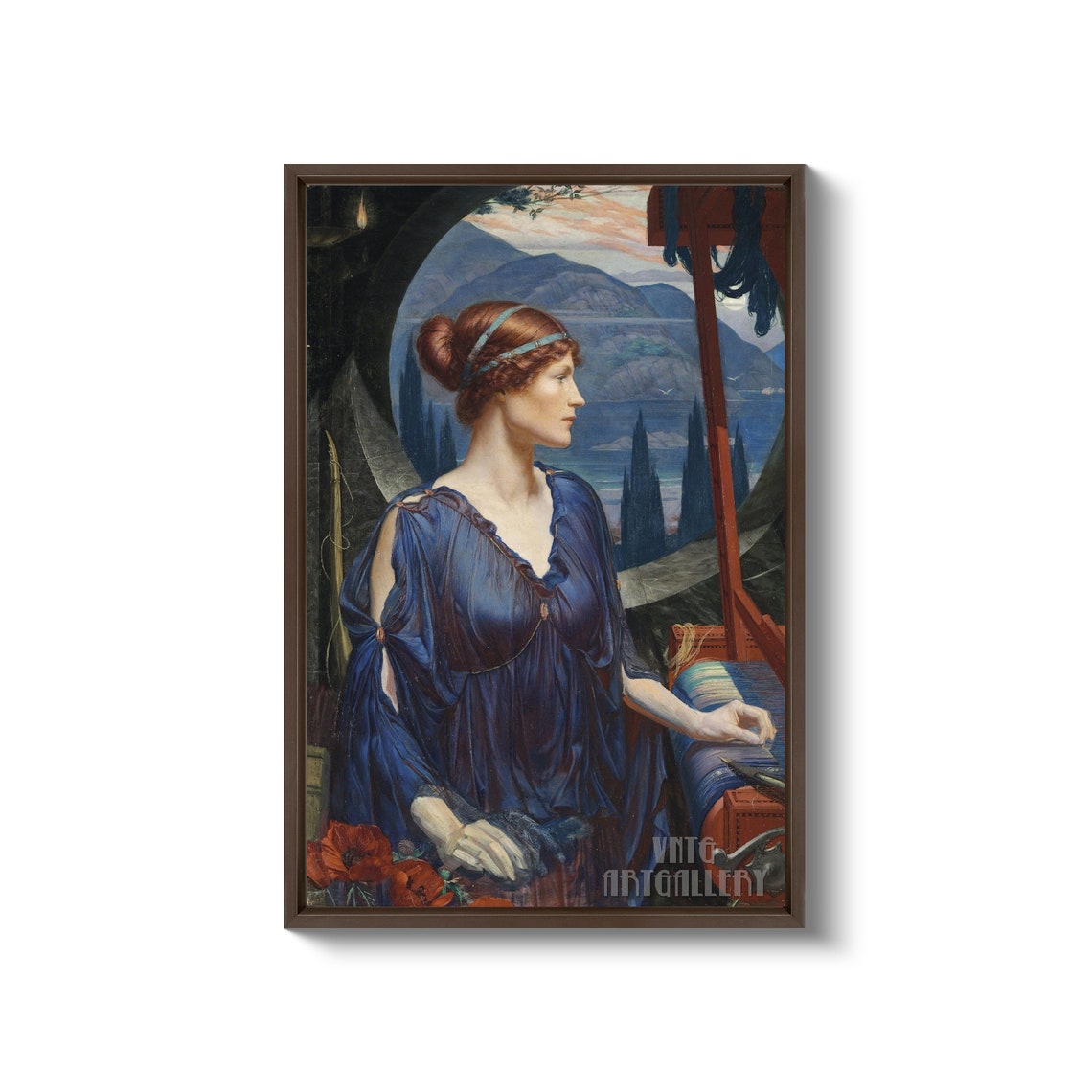 Sydney Harold Meteyard : Penelope at Her Loom 1888 Canvas - Etsy