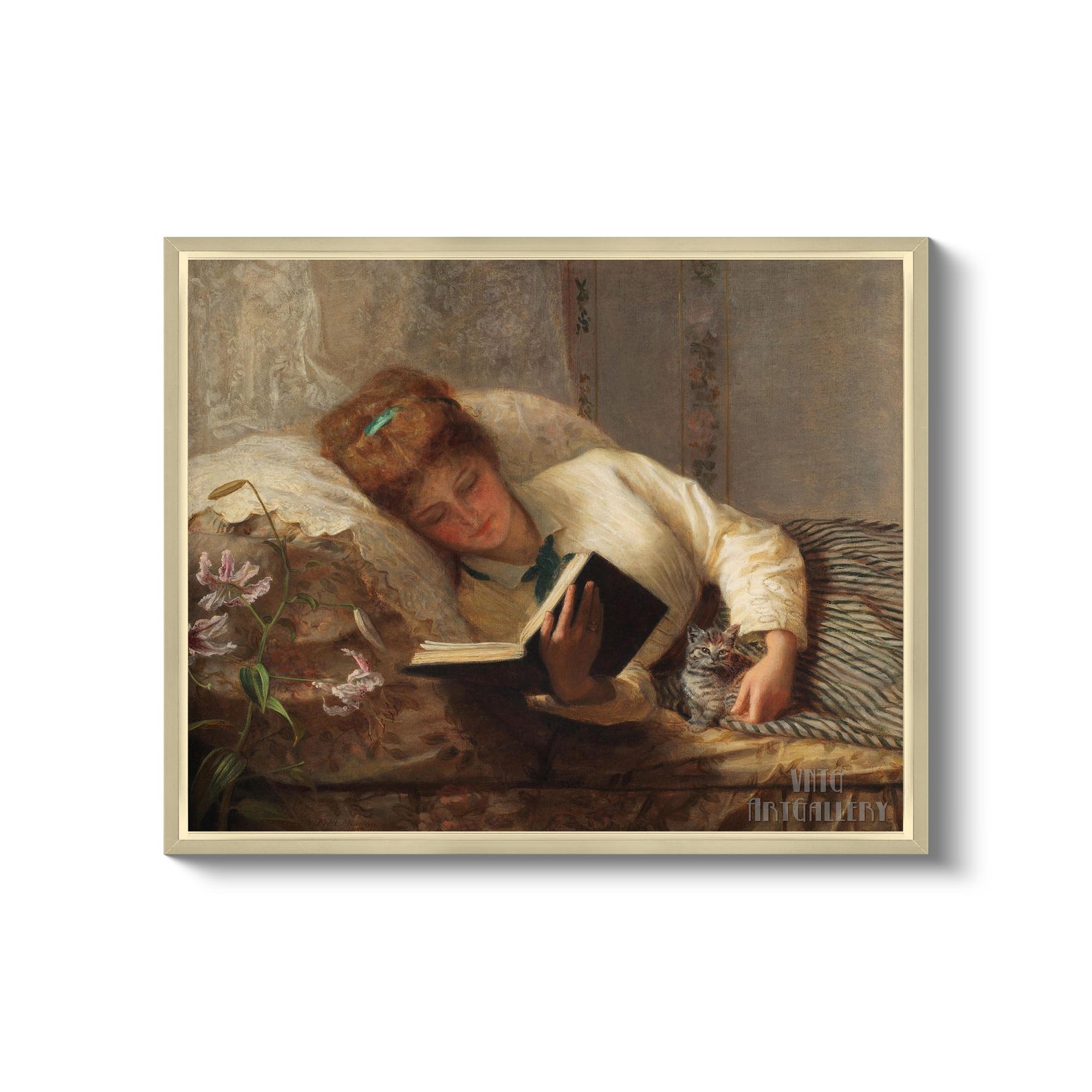 Frederick Morgan : Good Companions (1872) Canvas Gallery Wrapped or ...