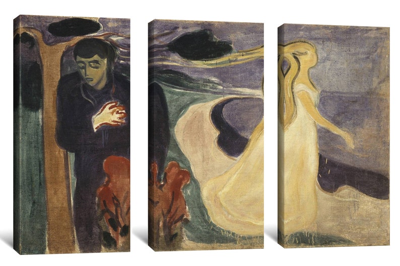 Edvard Munch : Separation 1896 Canvas Gallery Wrapped or - Etsy