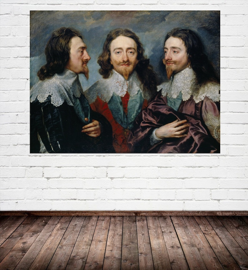 Anthony van Dyck : Charles I in Three Positions 16351636 | Etsy