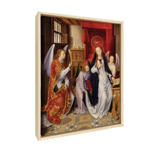 Hans Memling : the Annunciation 1480 Canvas Gallery Wrapped or Framed Giclee Wall Art Print ...