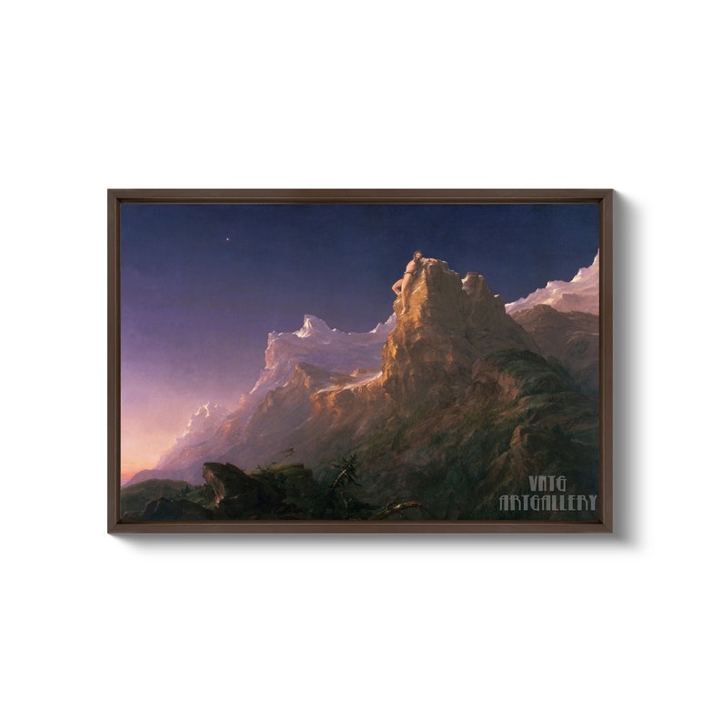 Thomas Cole : Prometheus Bound 1847 Canvas Gallery Wrapped - Etsy