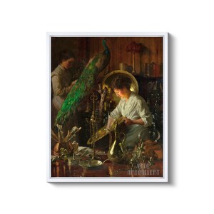 Thomas Frederick Mason Sheard : Polishing Silver (c1900) Gallery ...