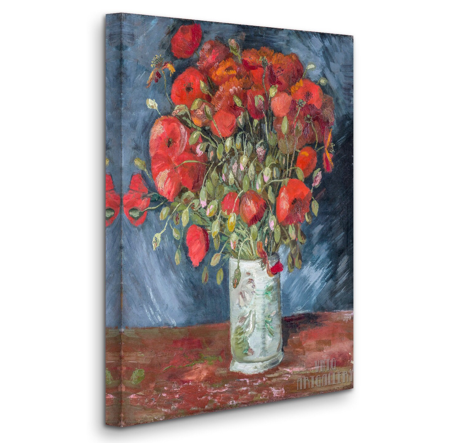 Vincent Van Gogh : Vase With Red Poppies 1886 Canvas Gallery - Etsy